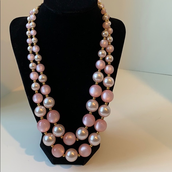 Jewelry | Vintage Pink Bead Necklace | Poshmark